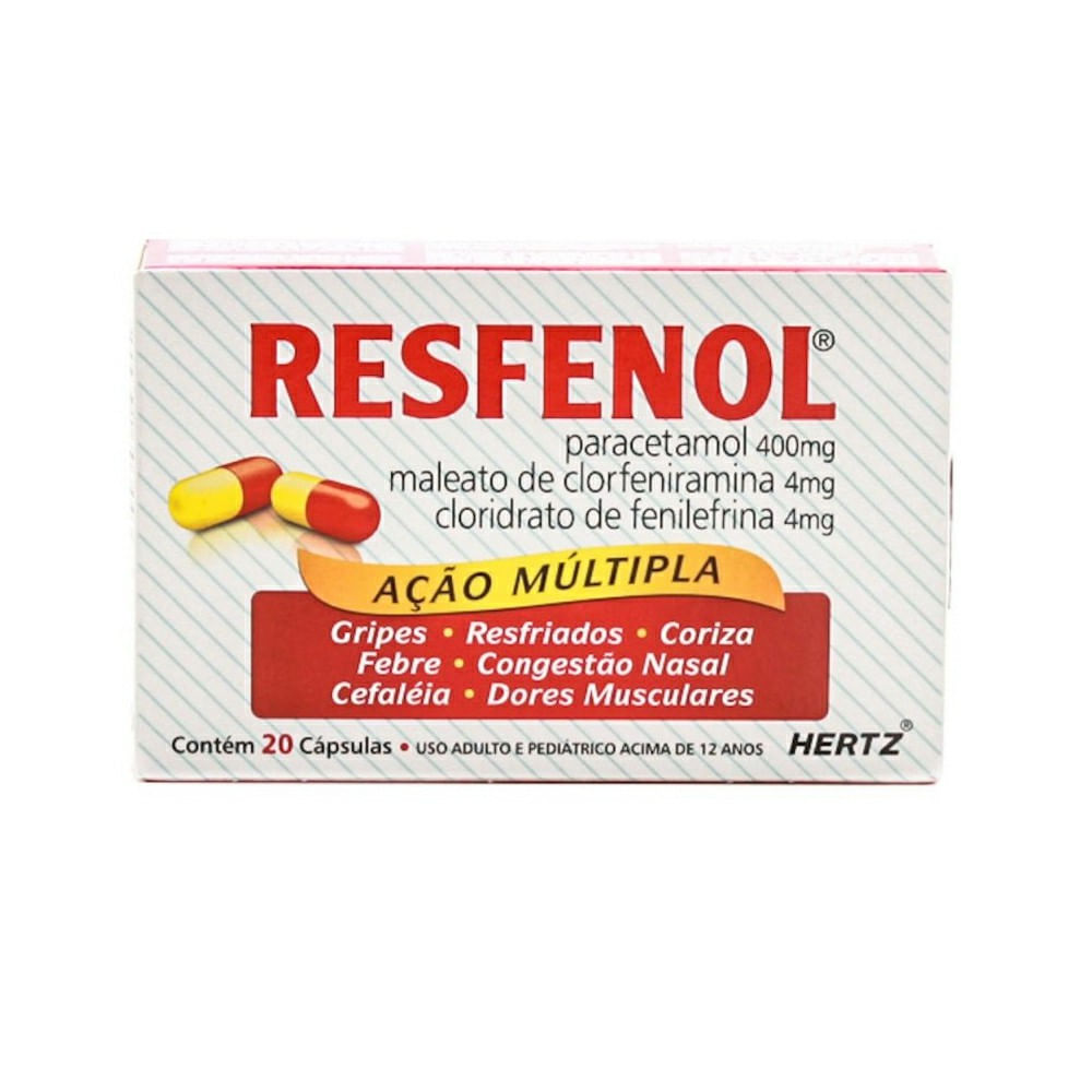 Resfenol 20 Cápsulas | Drogaria Globo - Drogaria Globo