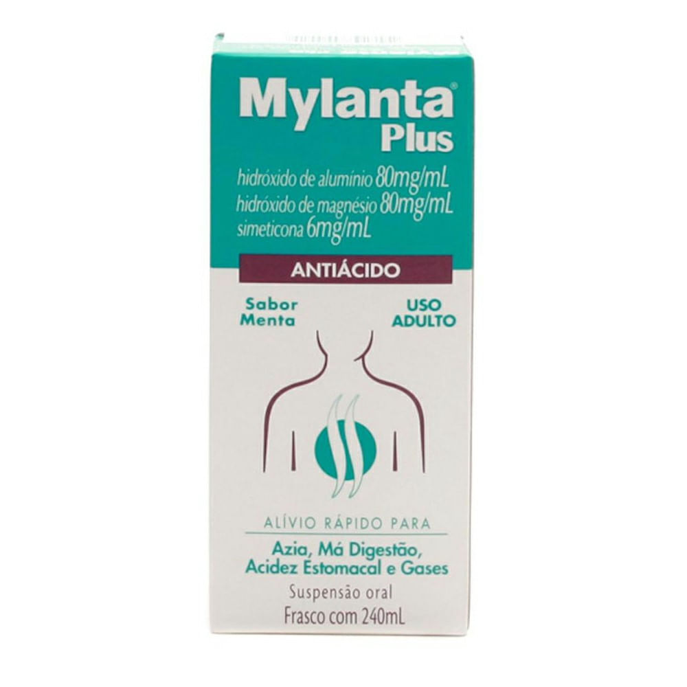 Mylanta Plus Menta 240ml | Drogaria Globo - Drogaria Globo