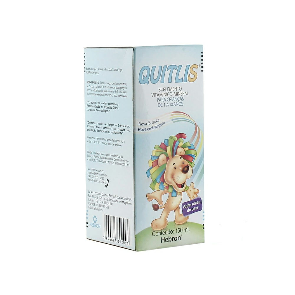 Quitlis Solução Oral 150ml | Drogaria Globo - Drogaria Globo