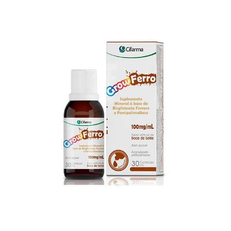 Grow Ferro 100mg/ml 30ml|Drogaria Globo - Drogaria Globo