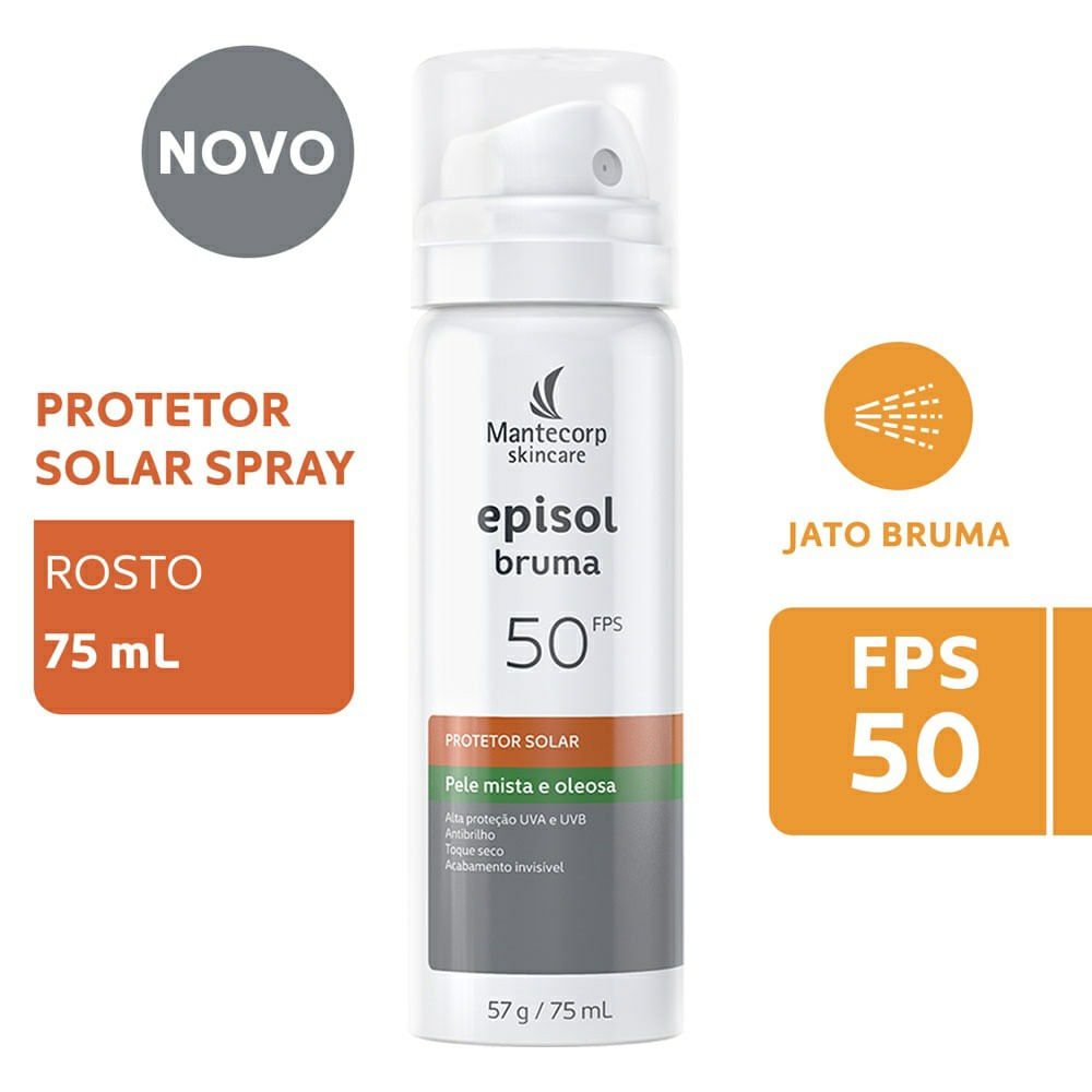 Protetor Solar Facial Episol Bruma FPS50 75ml |Drogaria Globo ...