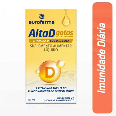 Alta D Cal 500UI 10ml |Drogaria Globo - Drogaria Globo