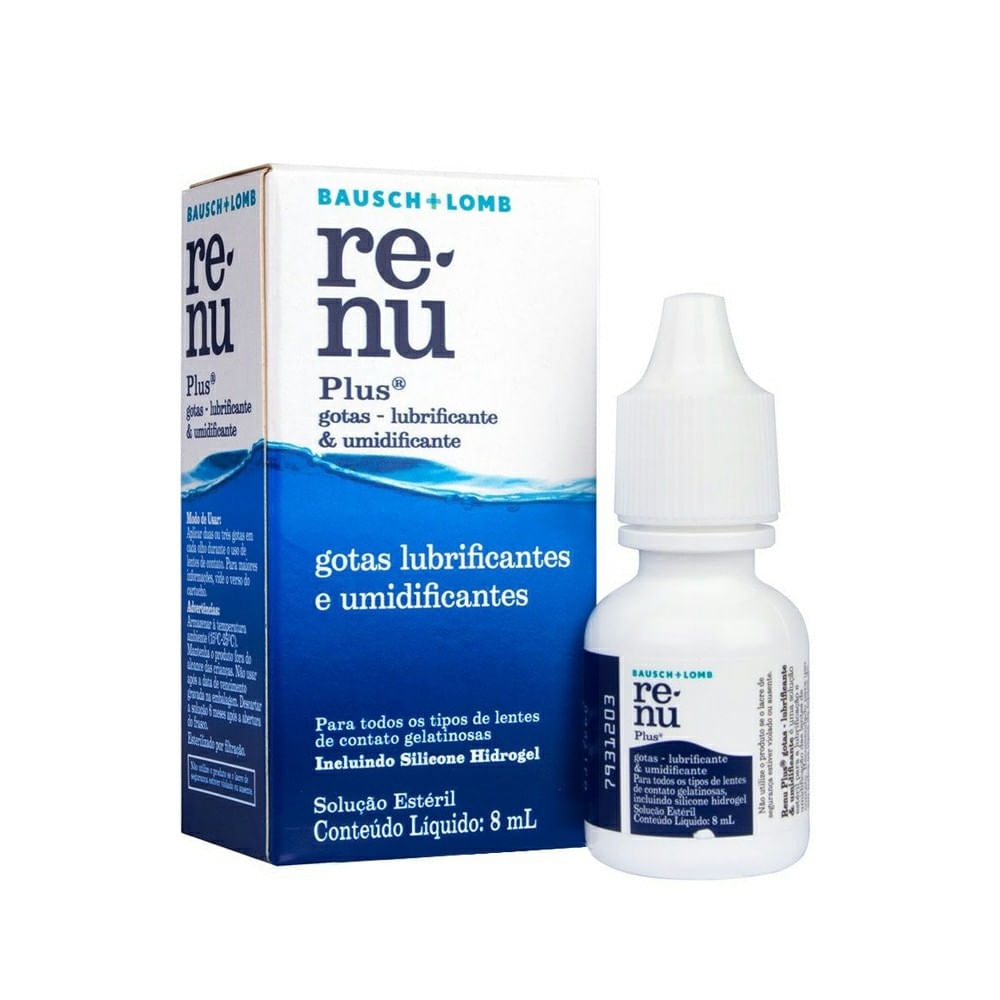 Renu Plus Gotas Umidificantes 8ml| Drogaria Globo - Drogaria Globo