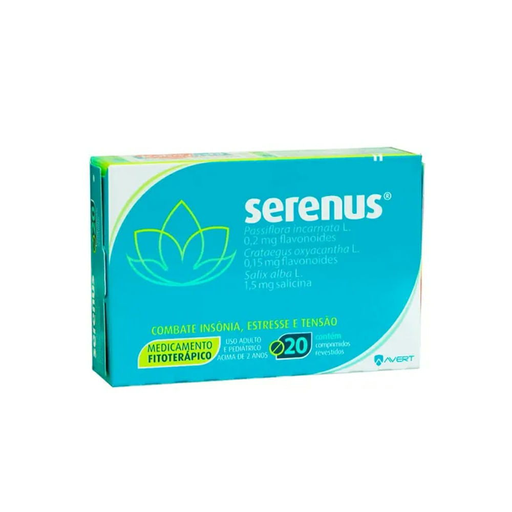 Serenus 20 Comprimidos | Drogaria Globo - Drogaria Globo