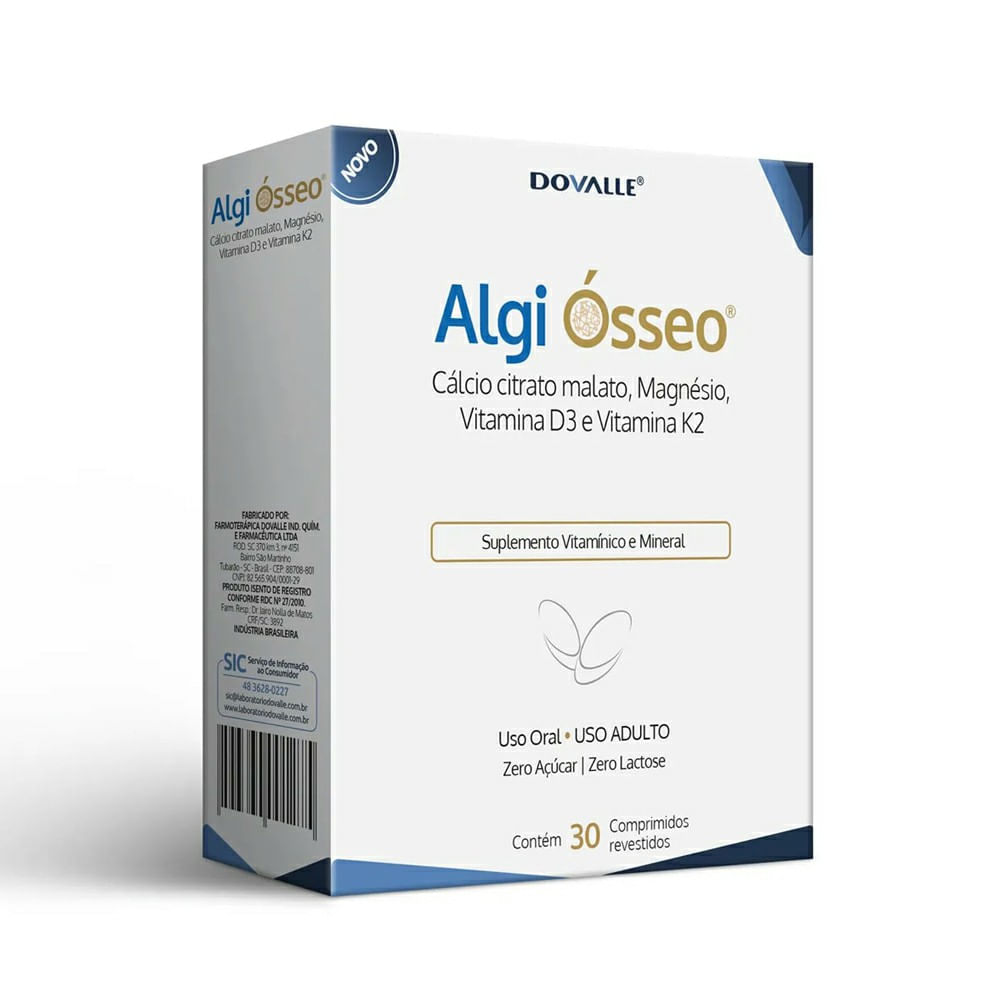 Algi Ósseo 30 Comprimidos | Drogaria Globo - Drogaria Globo