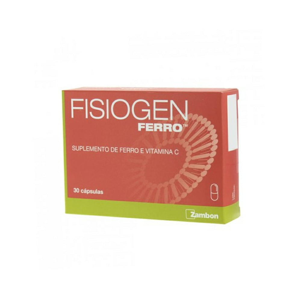 Fisiogen Ferro 30 Cápsulas | Drogaria Globo - Drogaria Globo