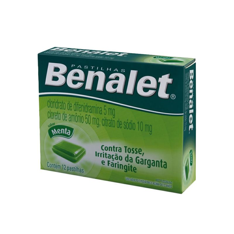 Benalet Pastilha Sabor Menta 12 Unidades | Drogaria Globo - Drogaria Globo Benalet Pastilha Sabor Menta 12 Unidades | Drogaria Globo - Drogaria Globo
