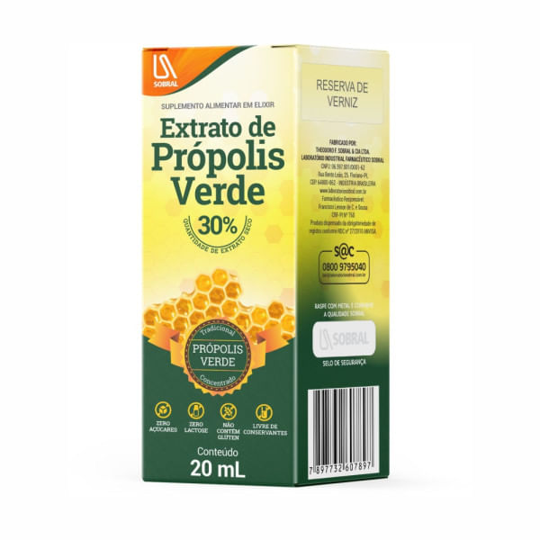 Extrato de Própolis Verde 20ml | Drogaria Globo - Drogaria Globo