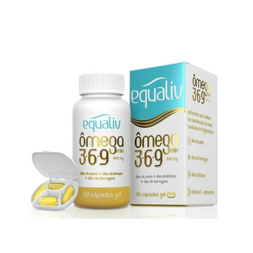 Ômega Mix 3-6-9 Equaliv 60 Cápsulas | Drogaria Globo - Drogaria Globo