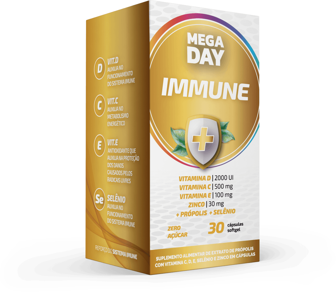 Mega Day Immune 30 Cápsulas - Drogaria Globo
