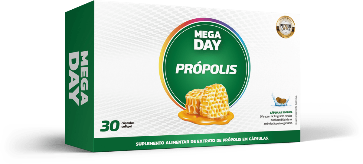 Mega Day Própolis 30 Cápsulas - Drogaria Globo