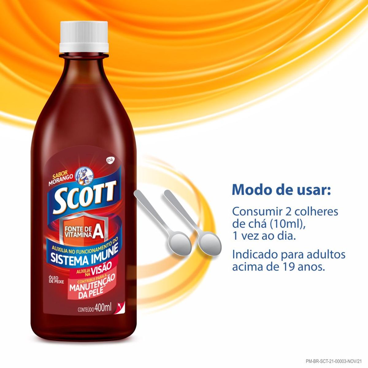 Emulsão Scott Sabor Morango 400Ml | Drogaria Globo - Drogaria Globo