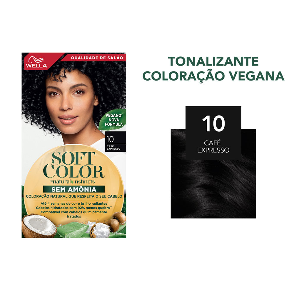Coloração Soft Color Wella 10 Café Expresso com 1unidade|Drogaria Globo ...