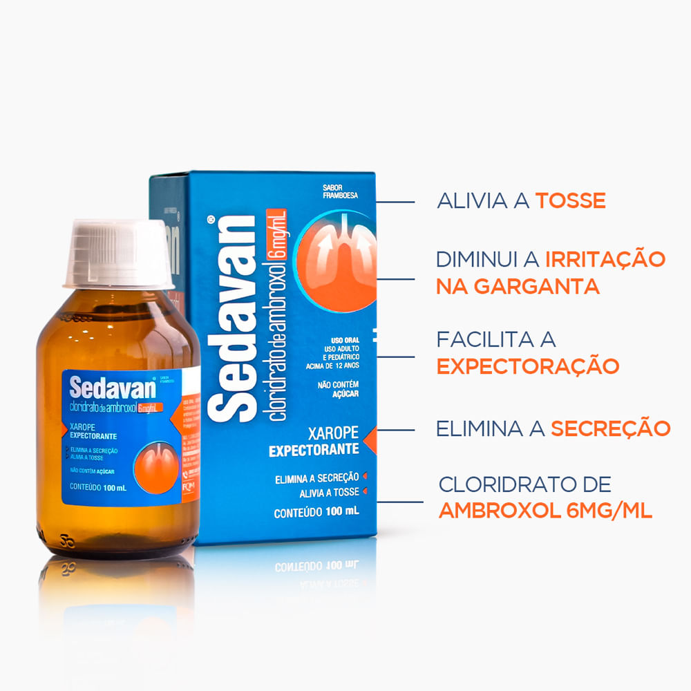Sedavan Xarope 6mg/ml 100ml | Drogaria Globo - Drogaria Globo