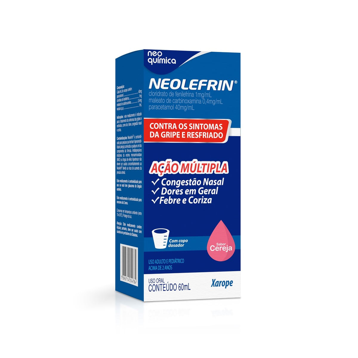 Xarope Neolefrin com 60ml|Drogaria Globo - Drogaria Globo