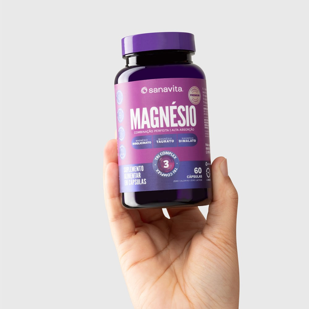 Magnésio Sanavita Tri Complex 60 Cápsulas - Drogaria Globo