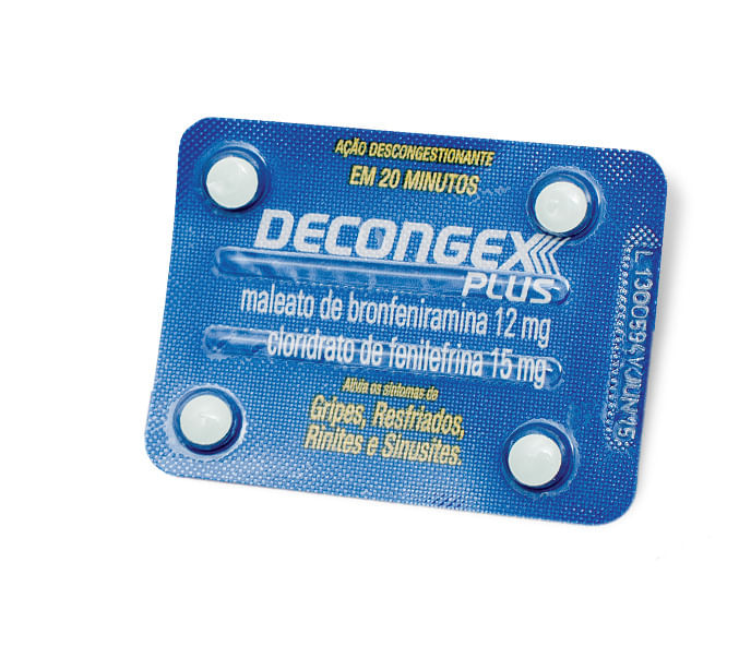 Decongex Plus 100 Comprimidos | Drogaria Globo - Drogaria Globo