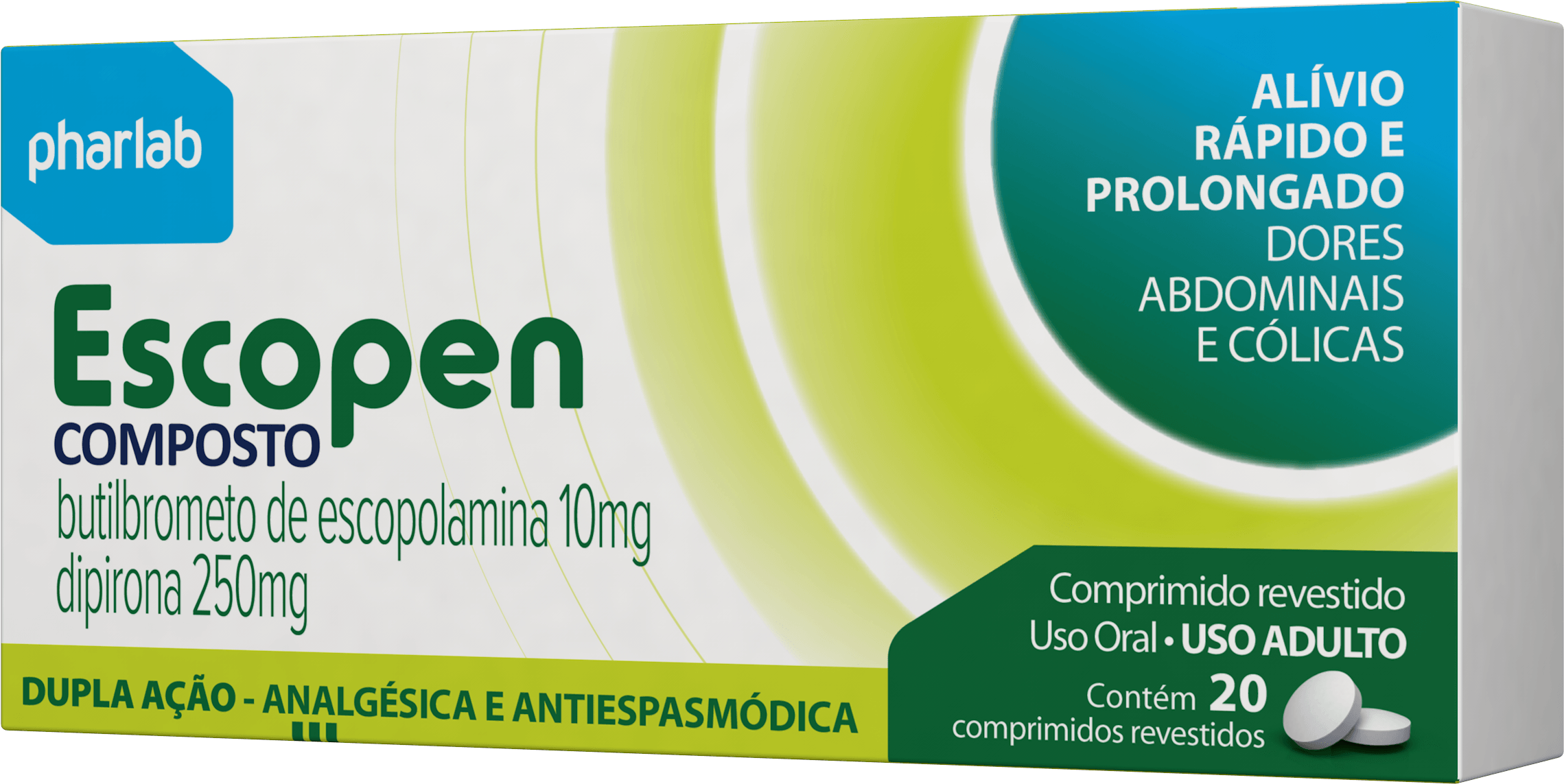 Escopen Composto 20 Comprimidos | Drogaria Globo - Drogaria Globo